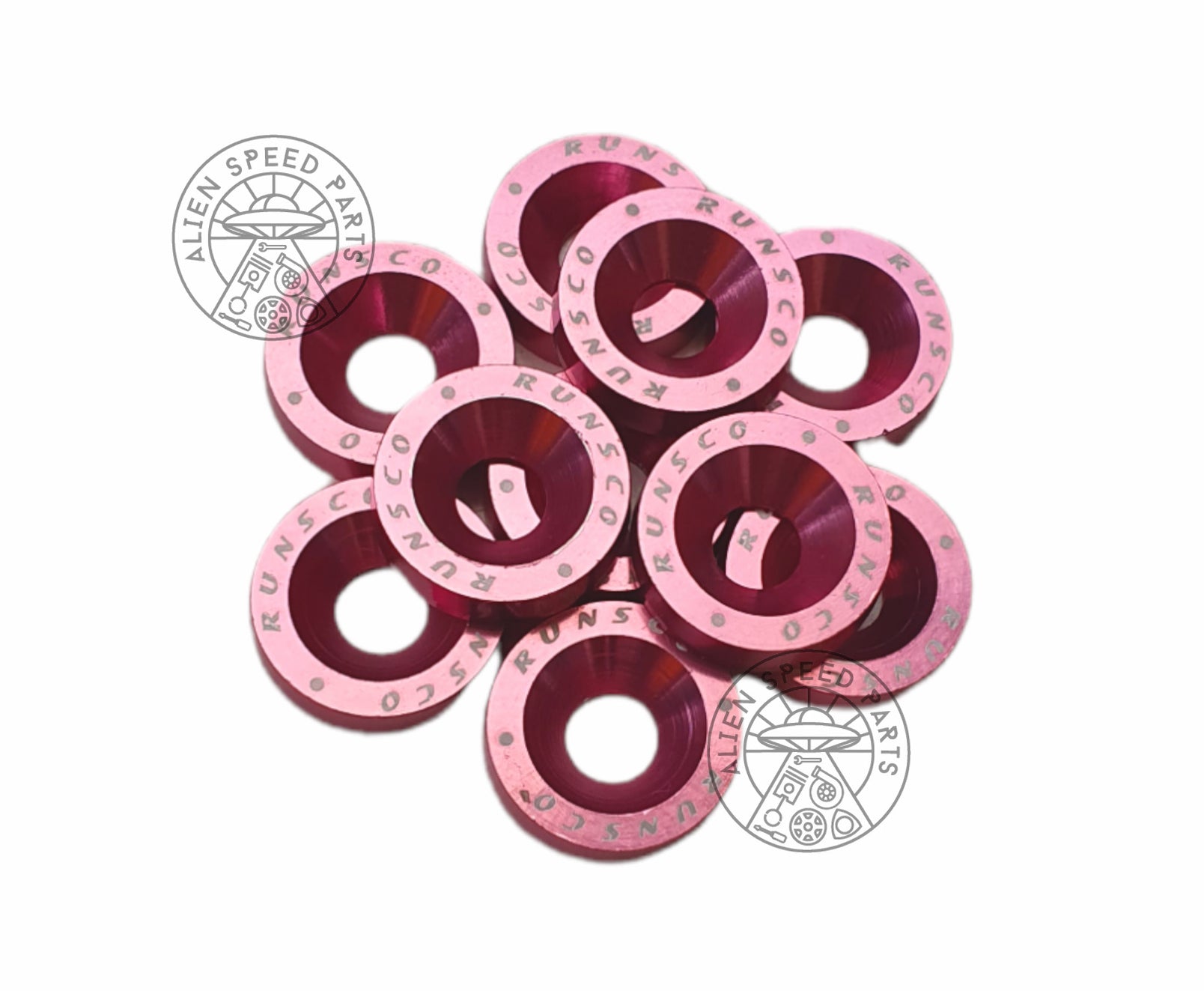 Anodized Fender Washers & Stainless Hex Bolts 10 Pack M6 Many Colours ...